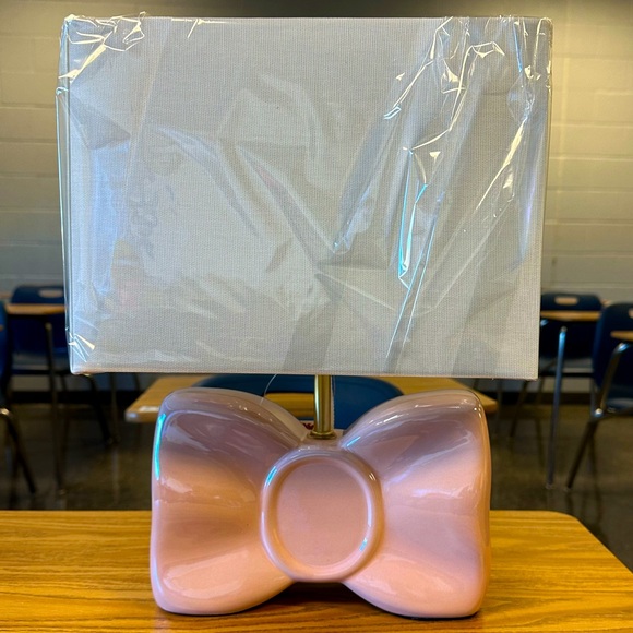 Karma | Accents | Nwt Karma Home Ceramic Pink Bow Lamp | Poshmark